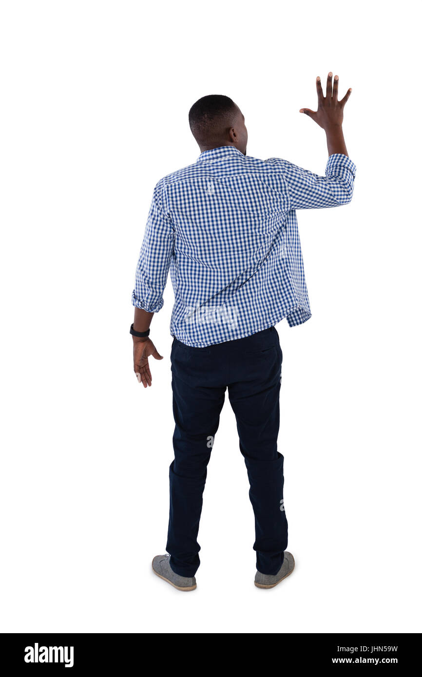 Person Kneeling Back View