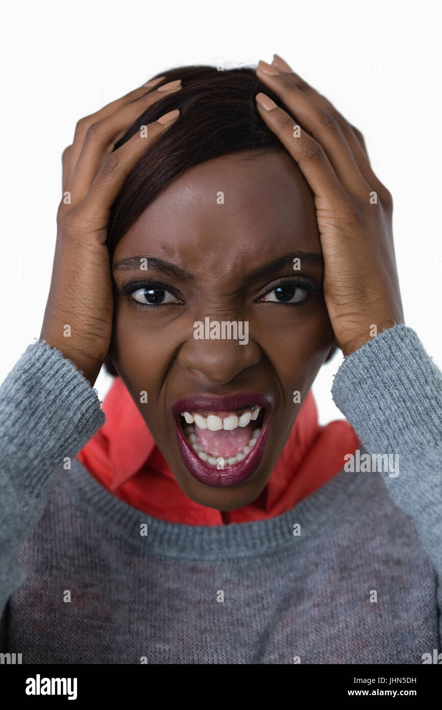 Hand shouting hi-res stock photography and images - Alamy