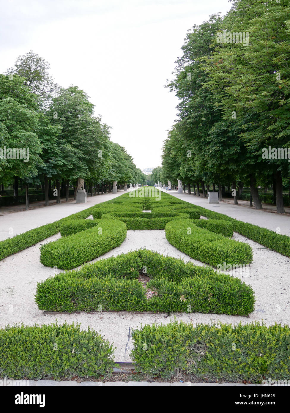 Part of garden at Retiro park in Madrid, Spain Stock Photo - Alamy