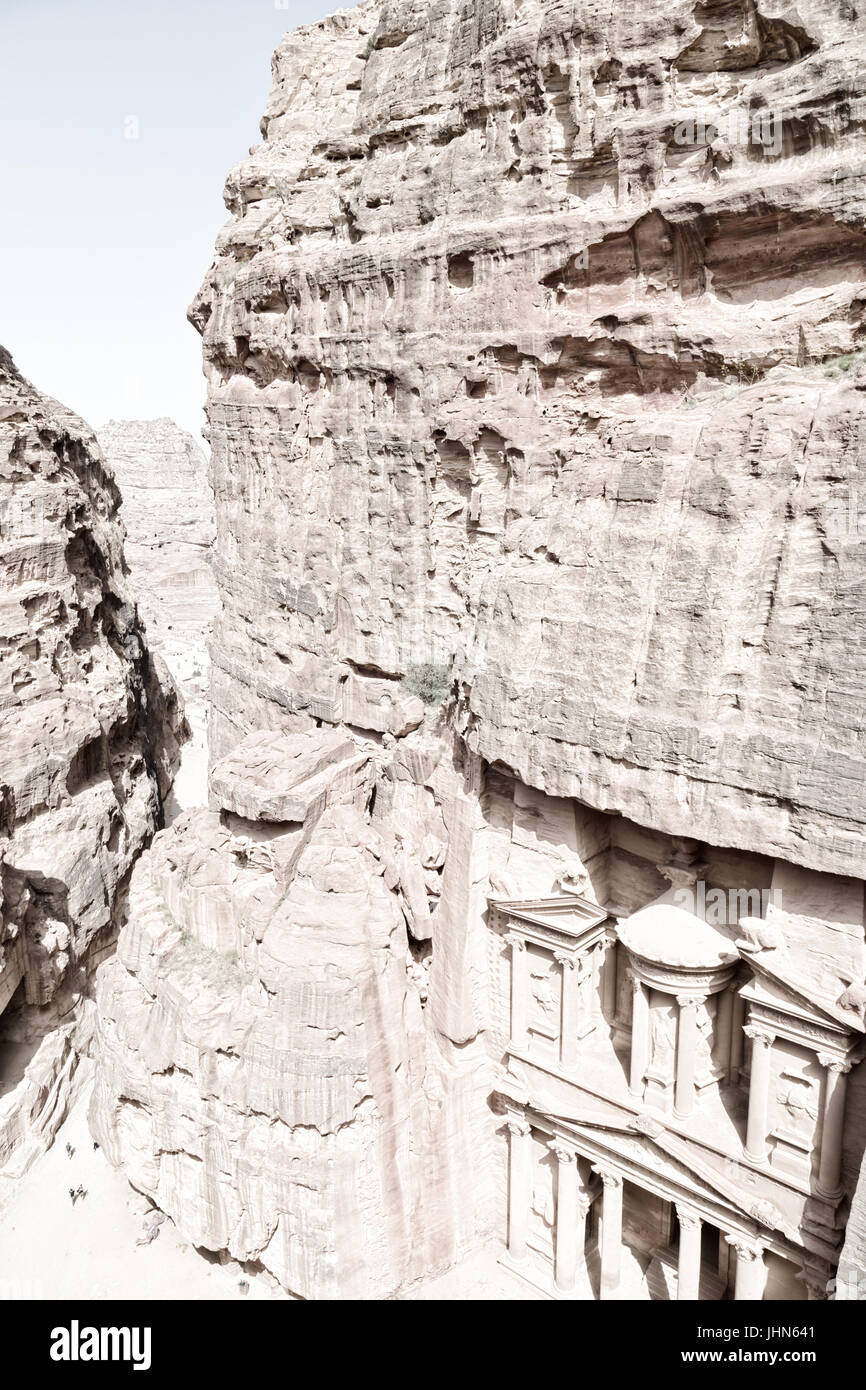 the antique site of petra in jordan one of the beautiful wonder of the ...