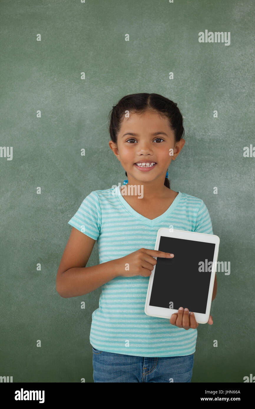 Kid holding tablet hi-res stock photography and images - Alamy