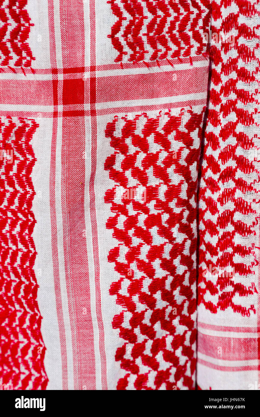the texture of the cotton traditional symbolic arabian scarf like ...