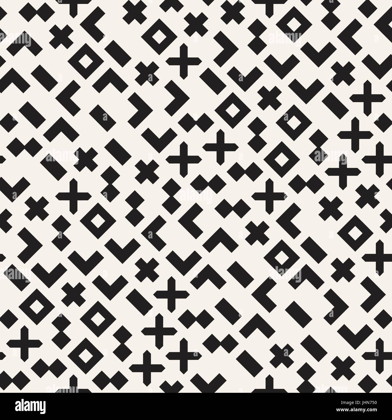 Vector random shapes seamless pattern. Modern stylish irregular texture ...