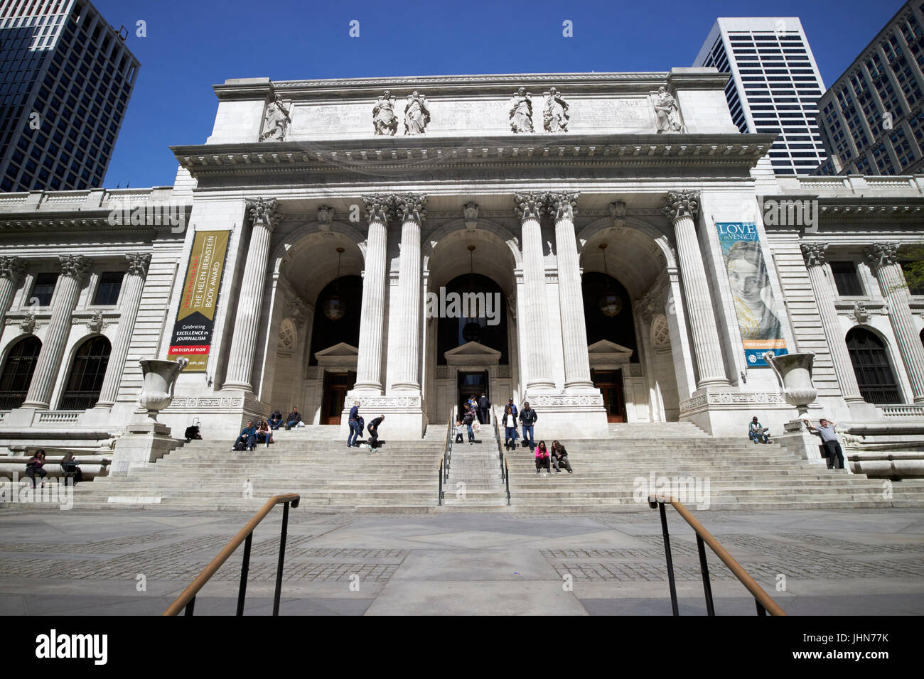 The new york public library building New York City USA Stock Photo - Alamy