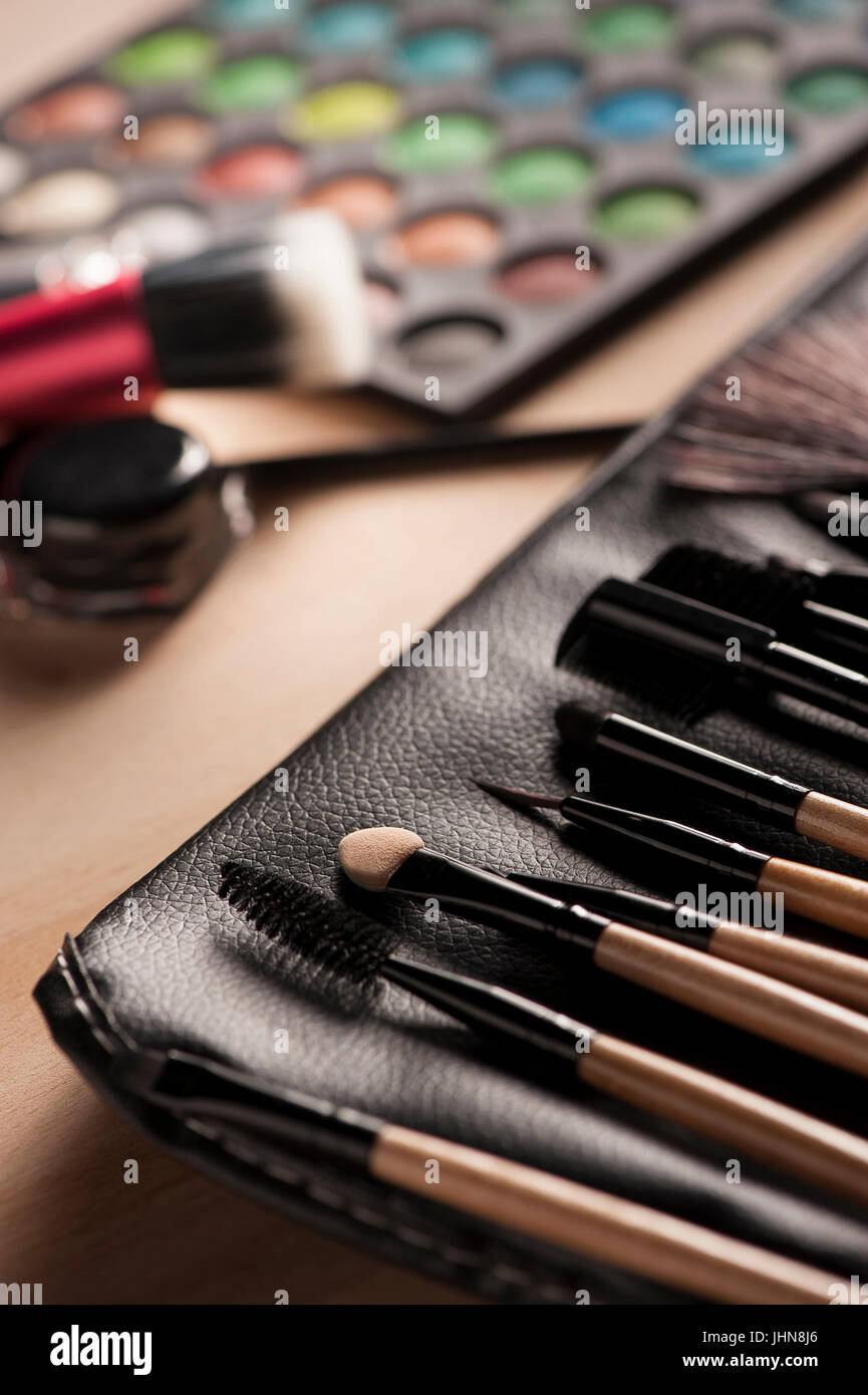 Professional makeup brushes and tools Stock Photo - Alamy