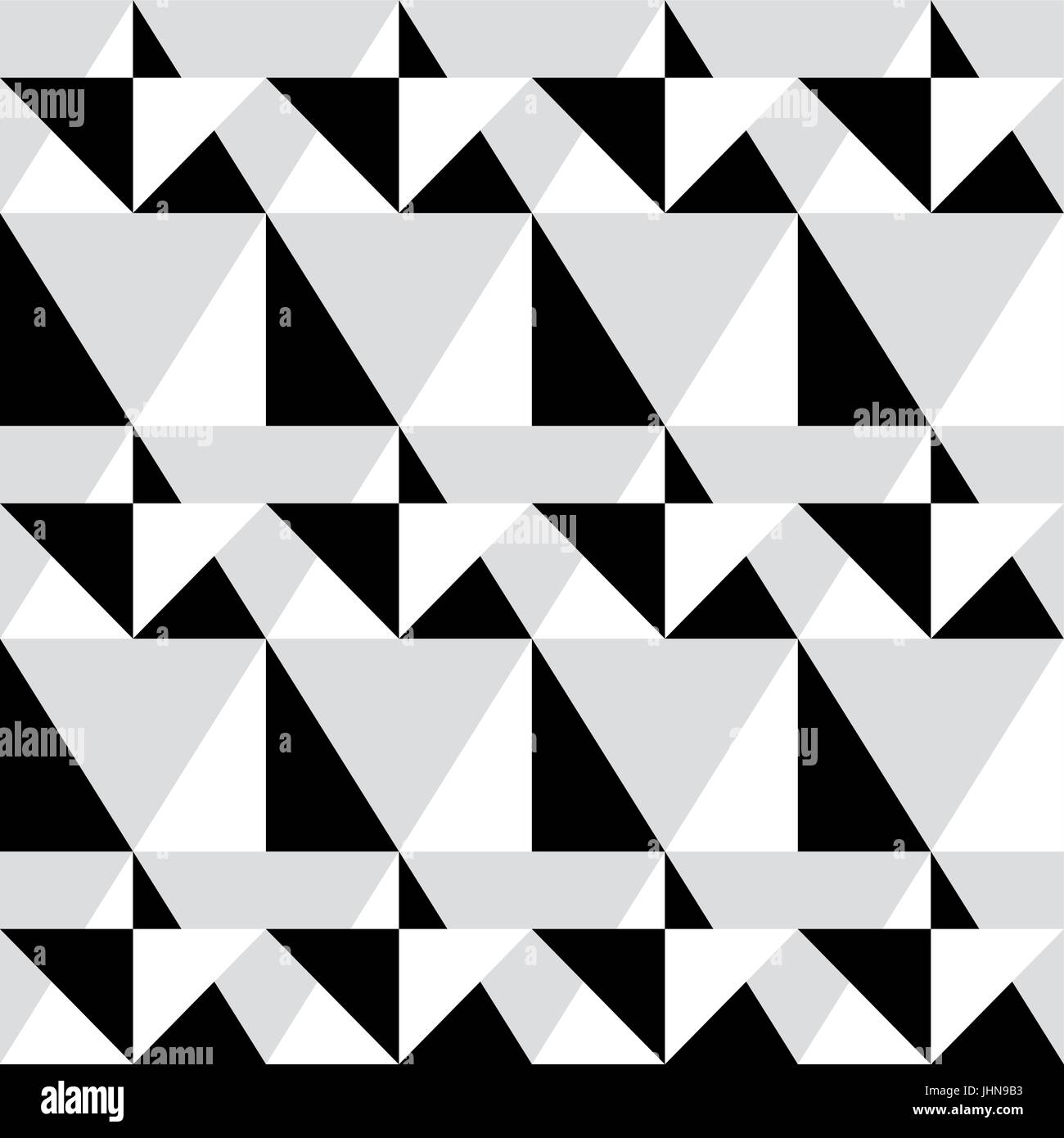 Geometric seamless pattern - abstract black and white shapes ...