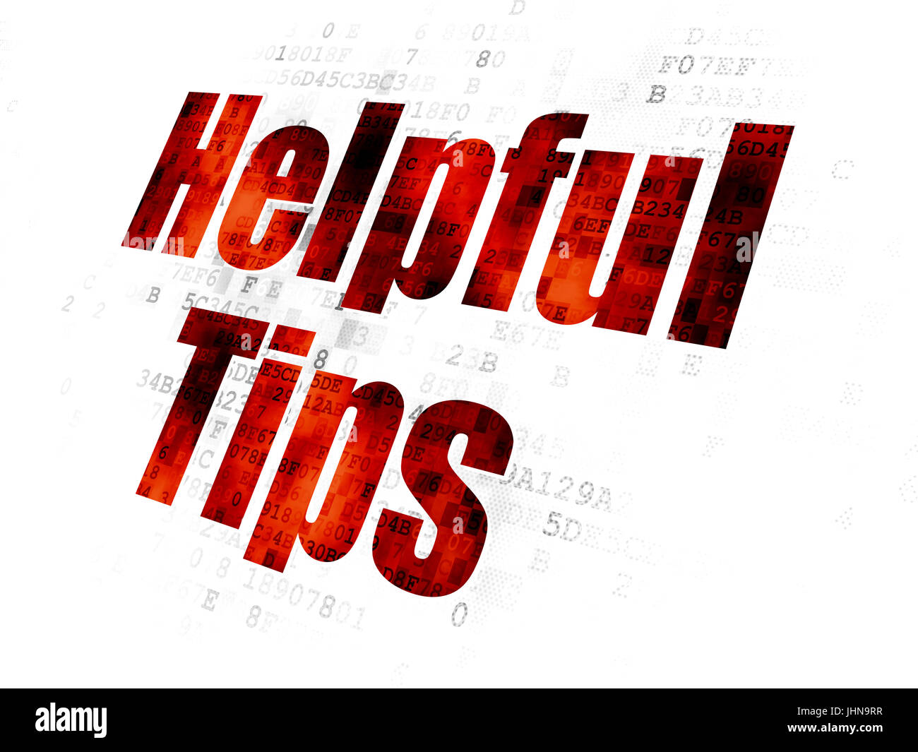 Learning concept: Helpful Tips on Digital background Stock Photo - Alamy