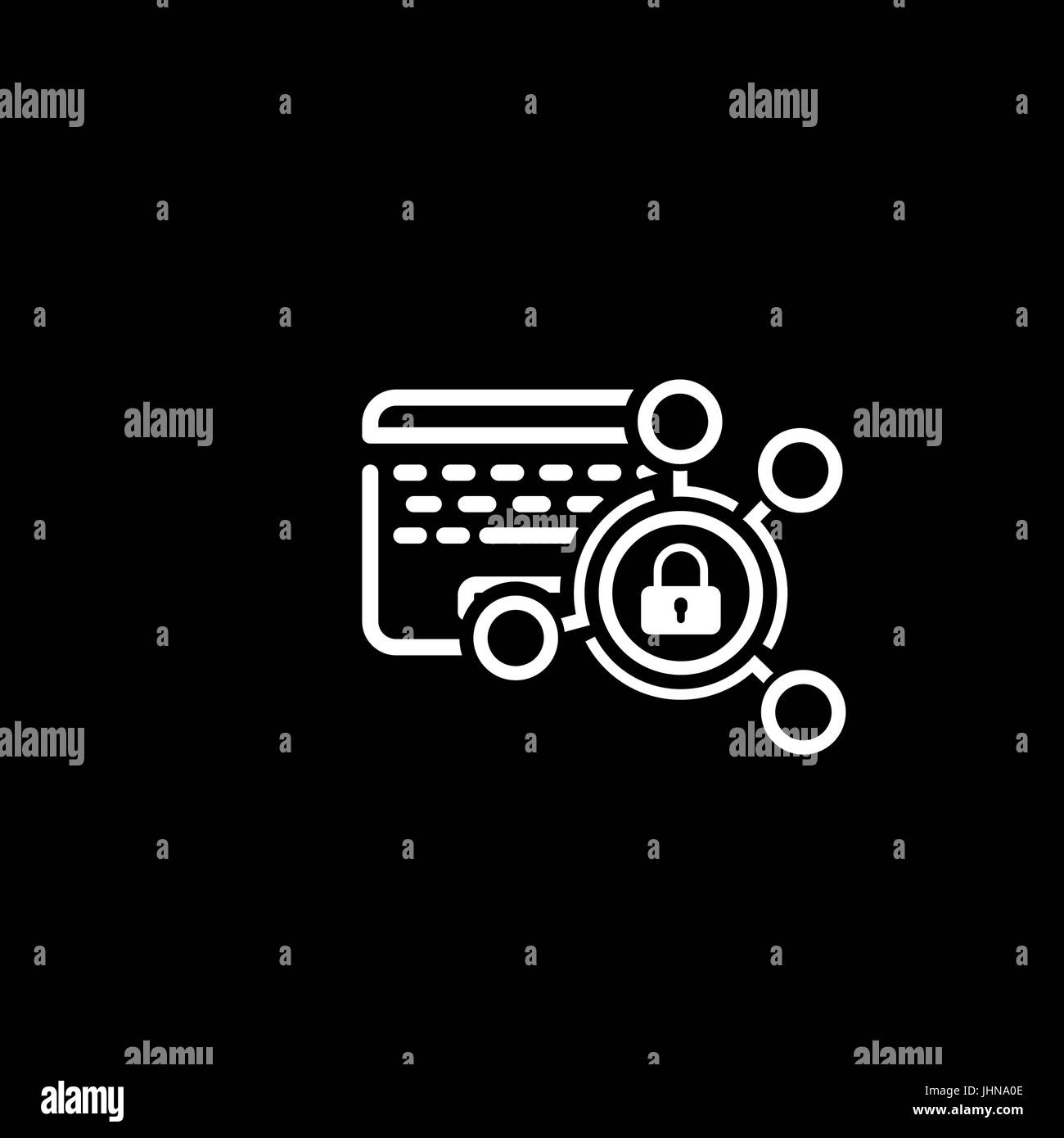High Security Level Icon. Flat Design Stock Vector Image & Art - Alamy