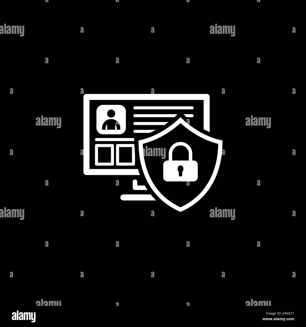 Security icon collection Black and White Stock Photos & Images - Alamy