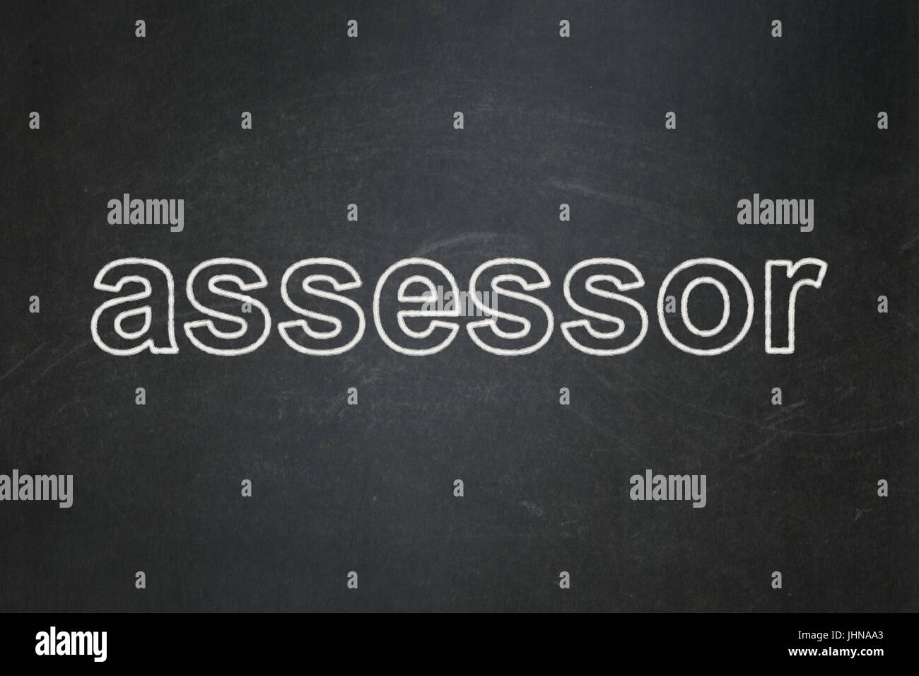 Insurance concept: Assessor on chalkboard background Stock Photo - Alamy