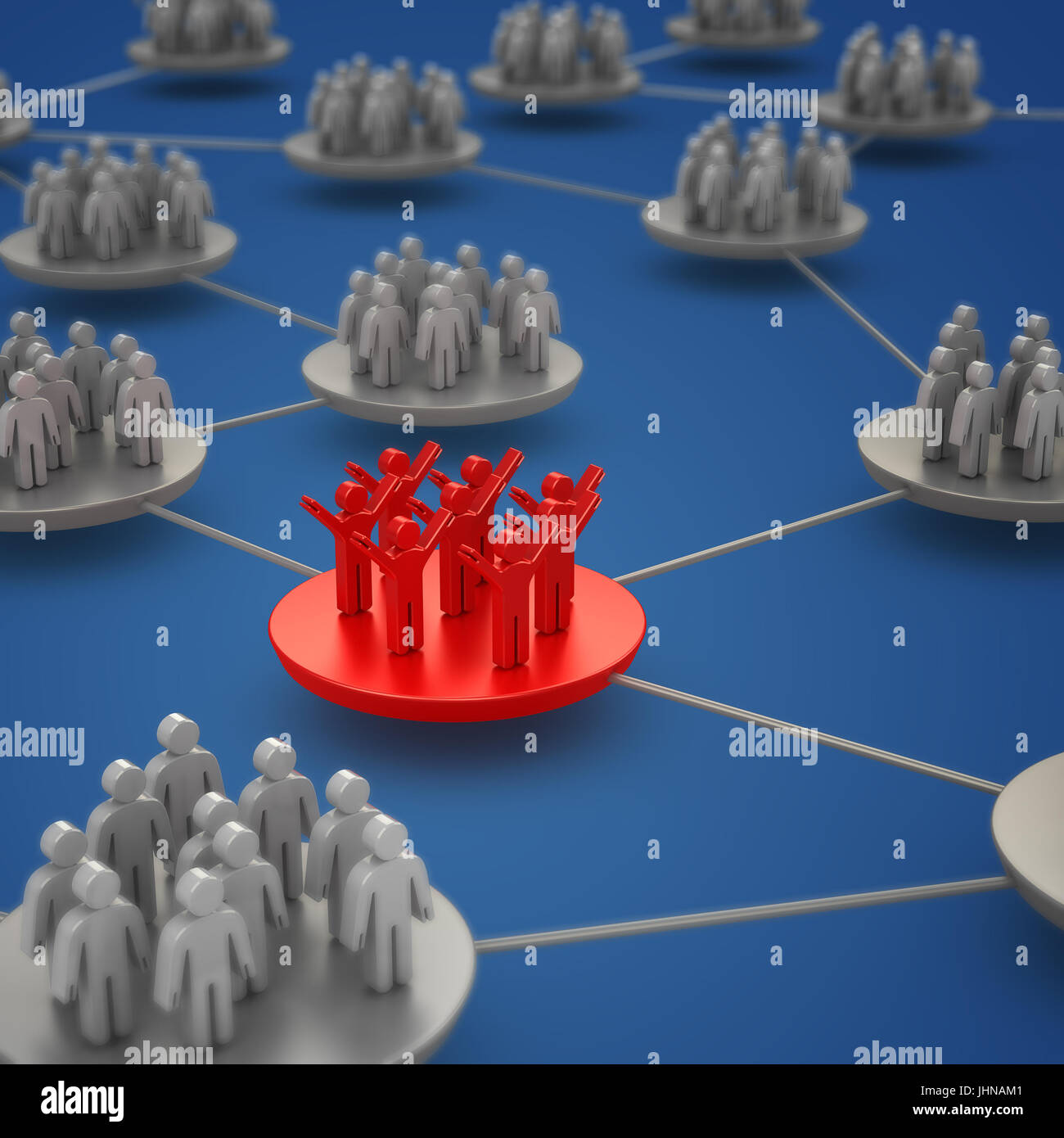 Happy team connection background Stock Photo - Alamy
