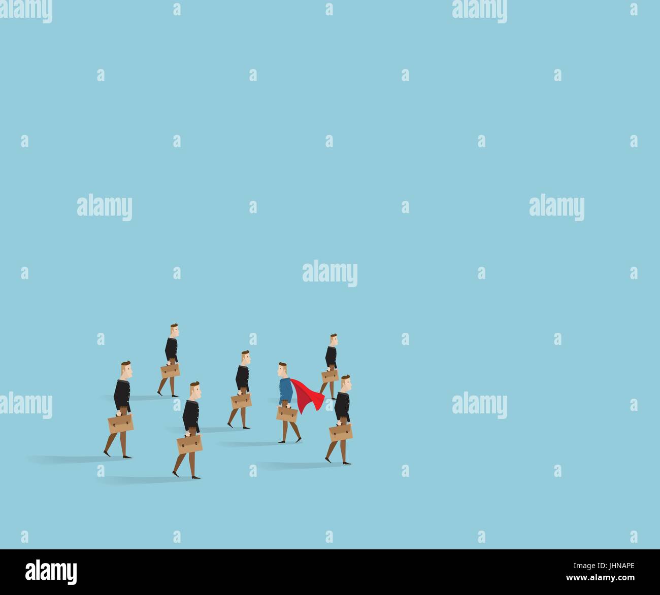 Stand out from the crowd people Stock Vector Images - Alamy