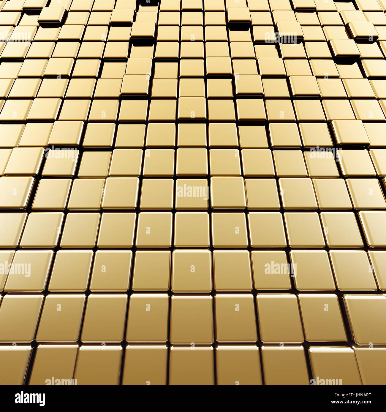 Abstract gold cubes Stock Photo - Alamy
