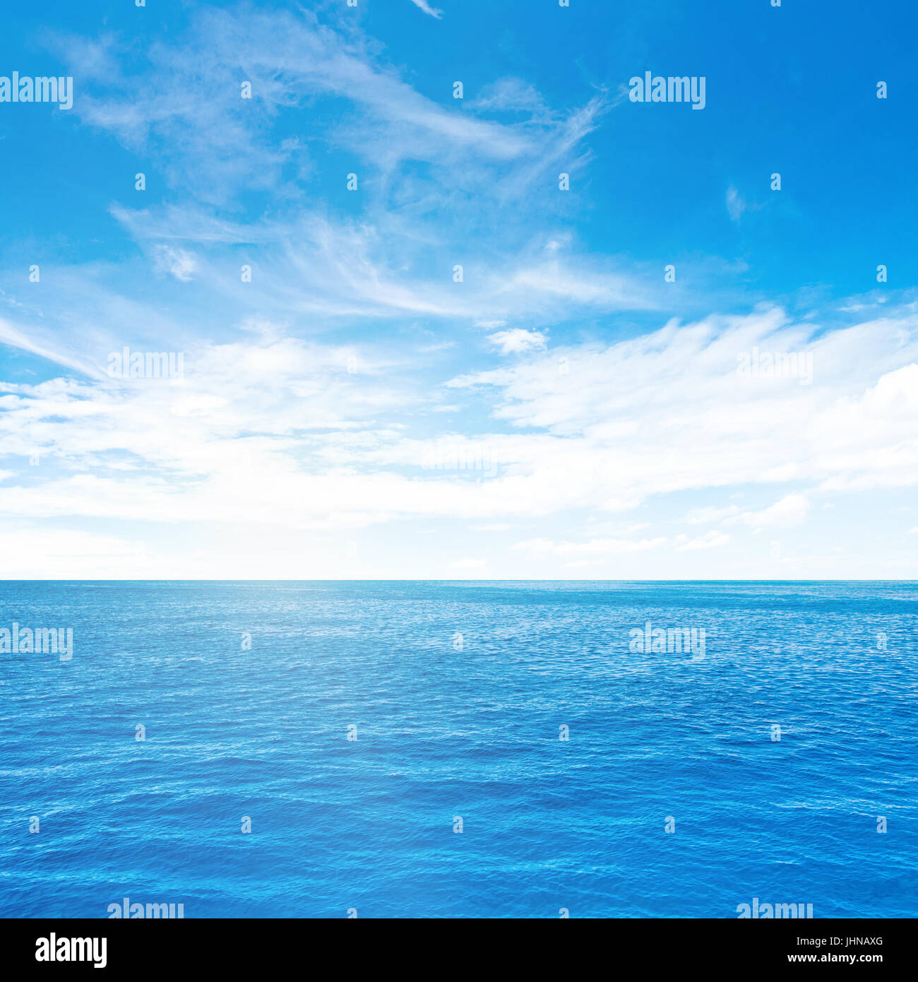 Cloudy sky and sea Stock Photo - Alamy