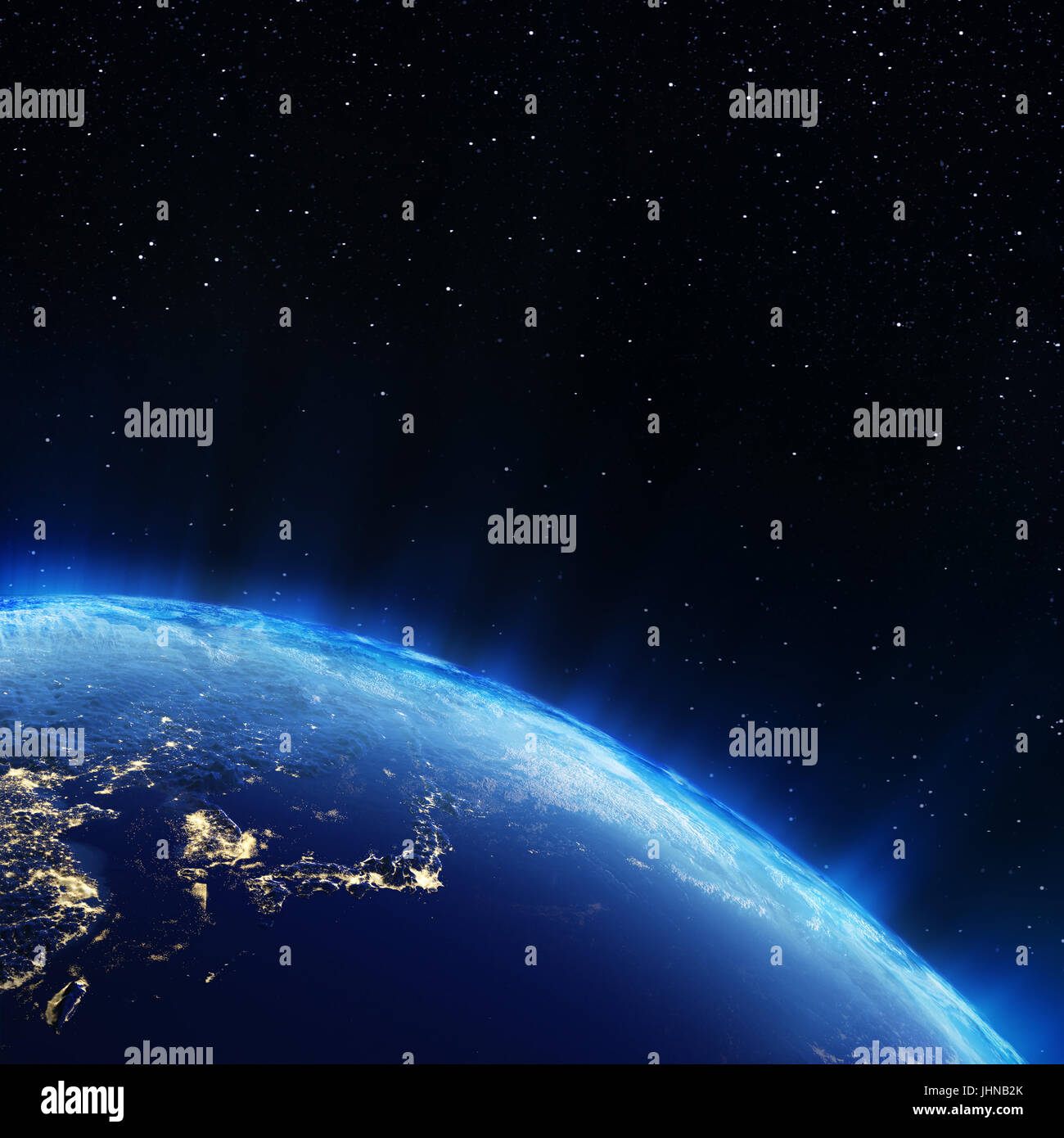 Japan from space Stock Photo - Alamy