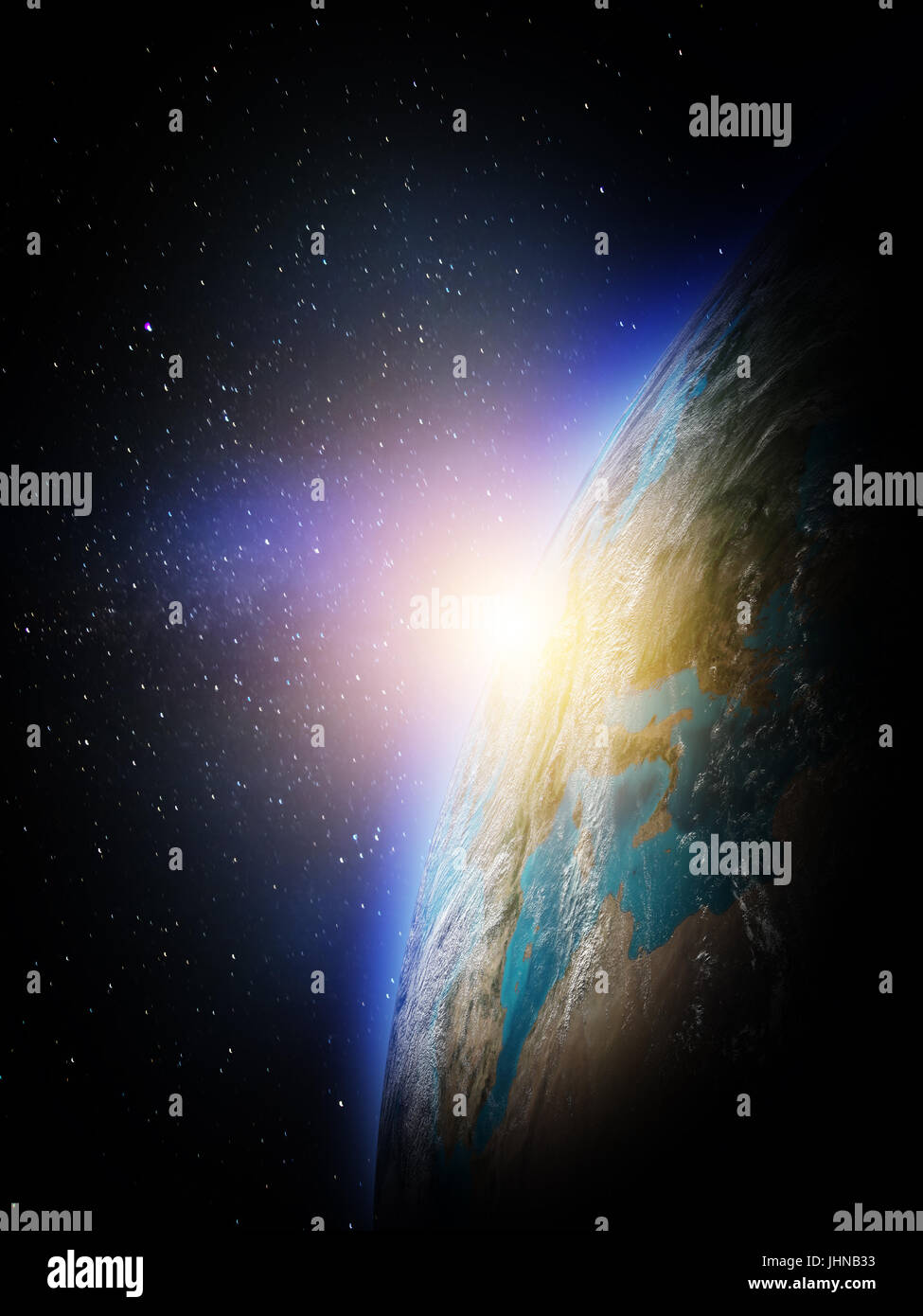 Map of earth from space hi-res stock photography and images - Alamy