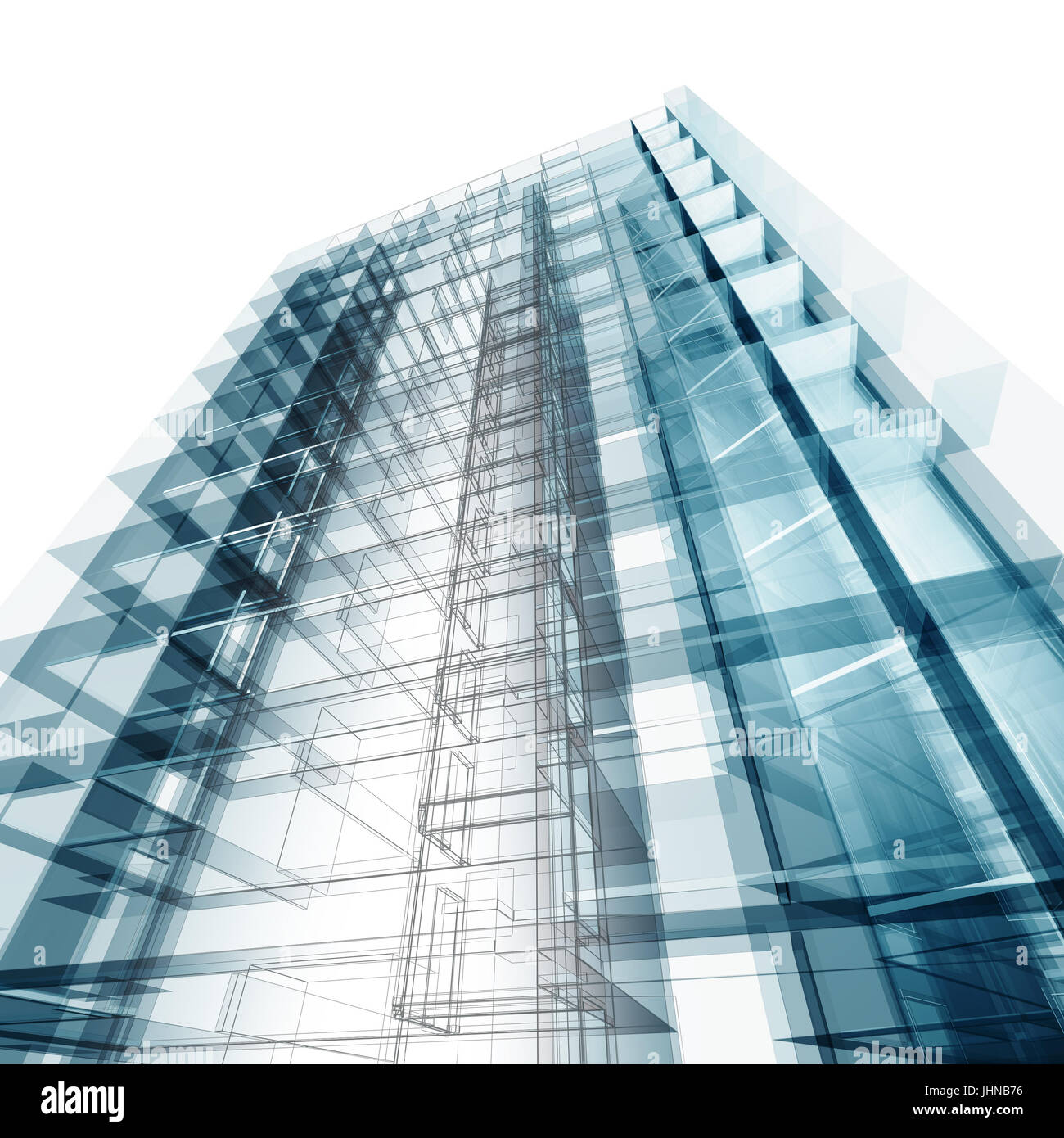 Abstract architecture 3d Stock Photo - Alamy