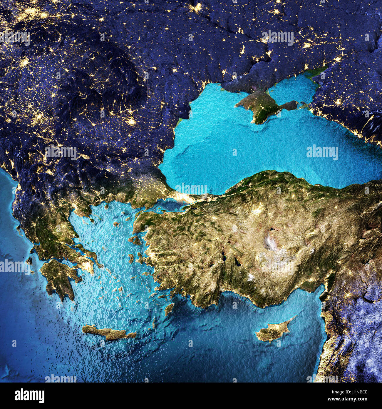 Map Of Greece And Turkey Stock Photos & Map Of Greece And Turkey Stock ...