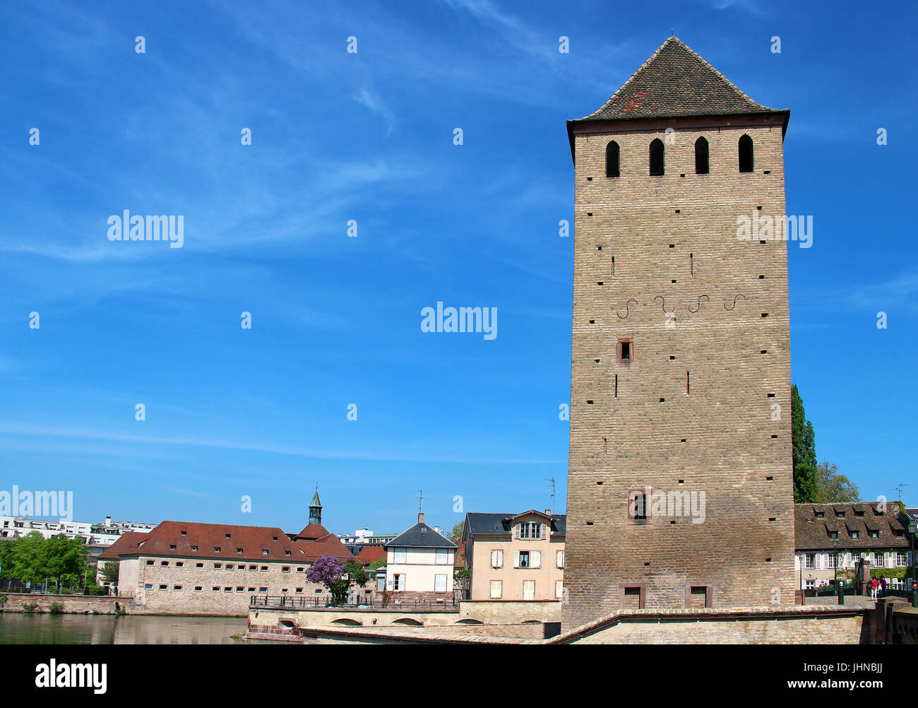 Ponts Couverts tower, Strasbourg, Alsace, France Stock Photo - Alamy