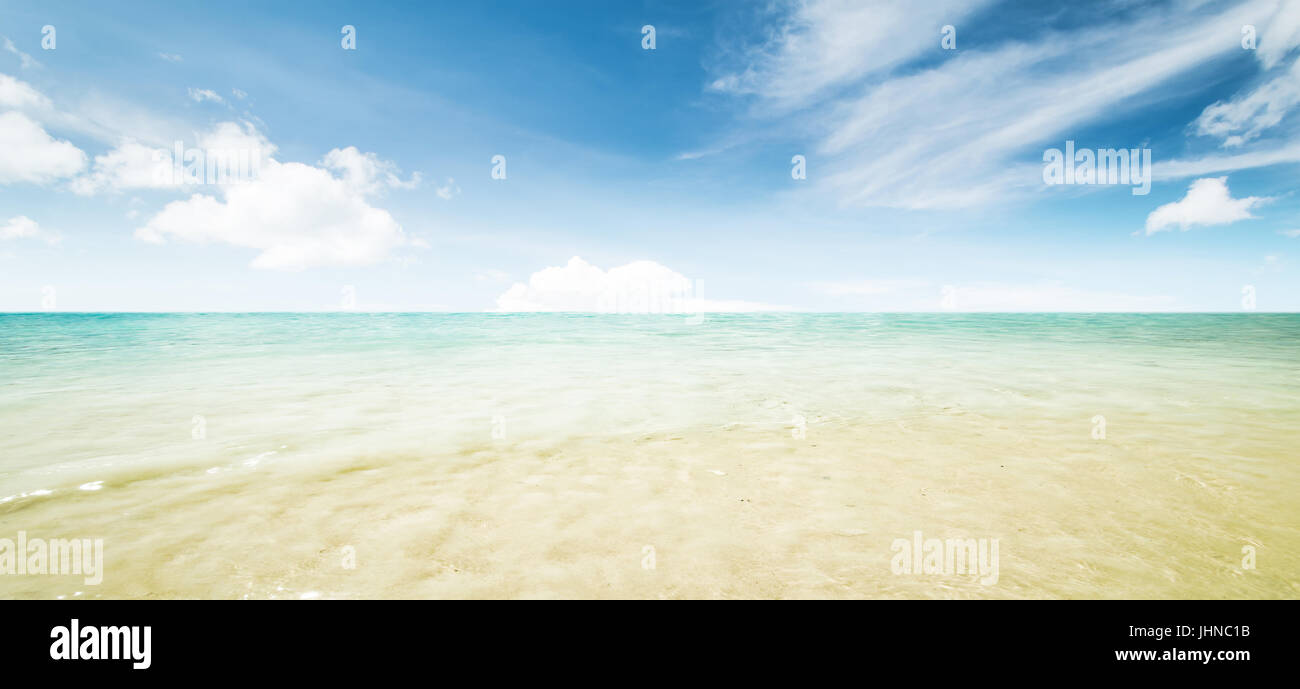 Sea morning panorama Stock Photo - Alamy