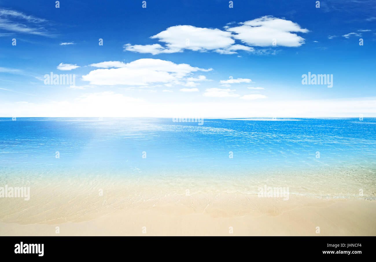 Tropical beach summer background Stock Photo - Alamy