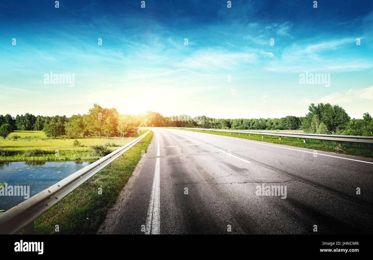 Road way forward direction Stock Photo - Alamy