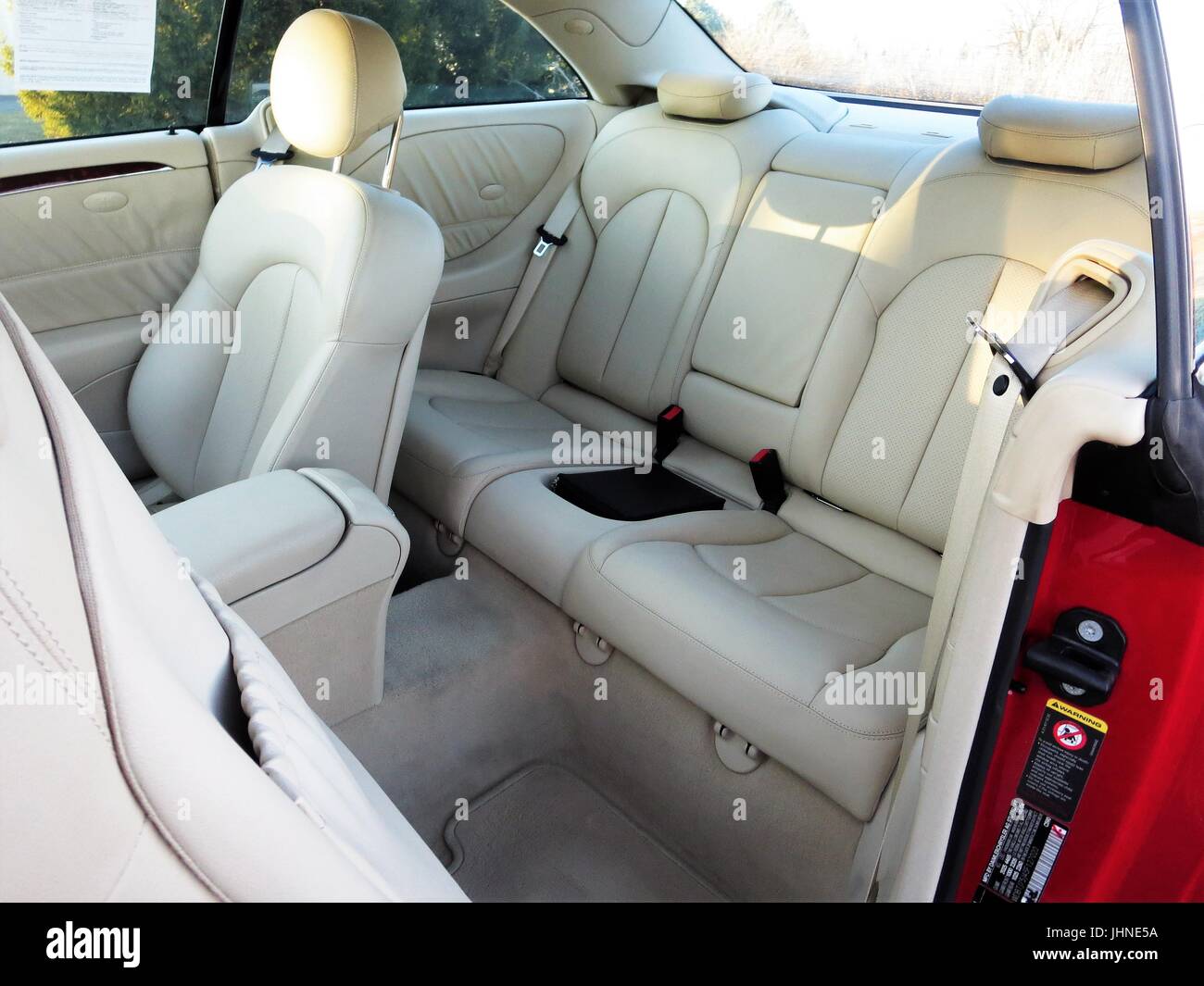 Interior view of Mercedes Benz CLK500 coupe Stock Photo - Alamy
