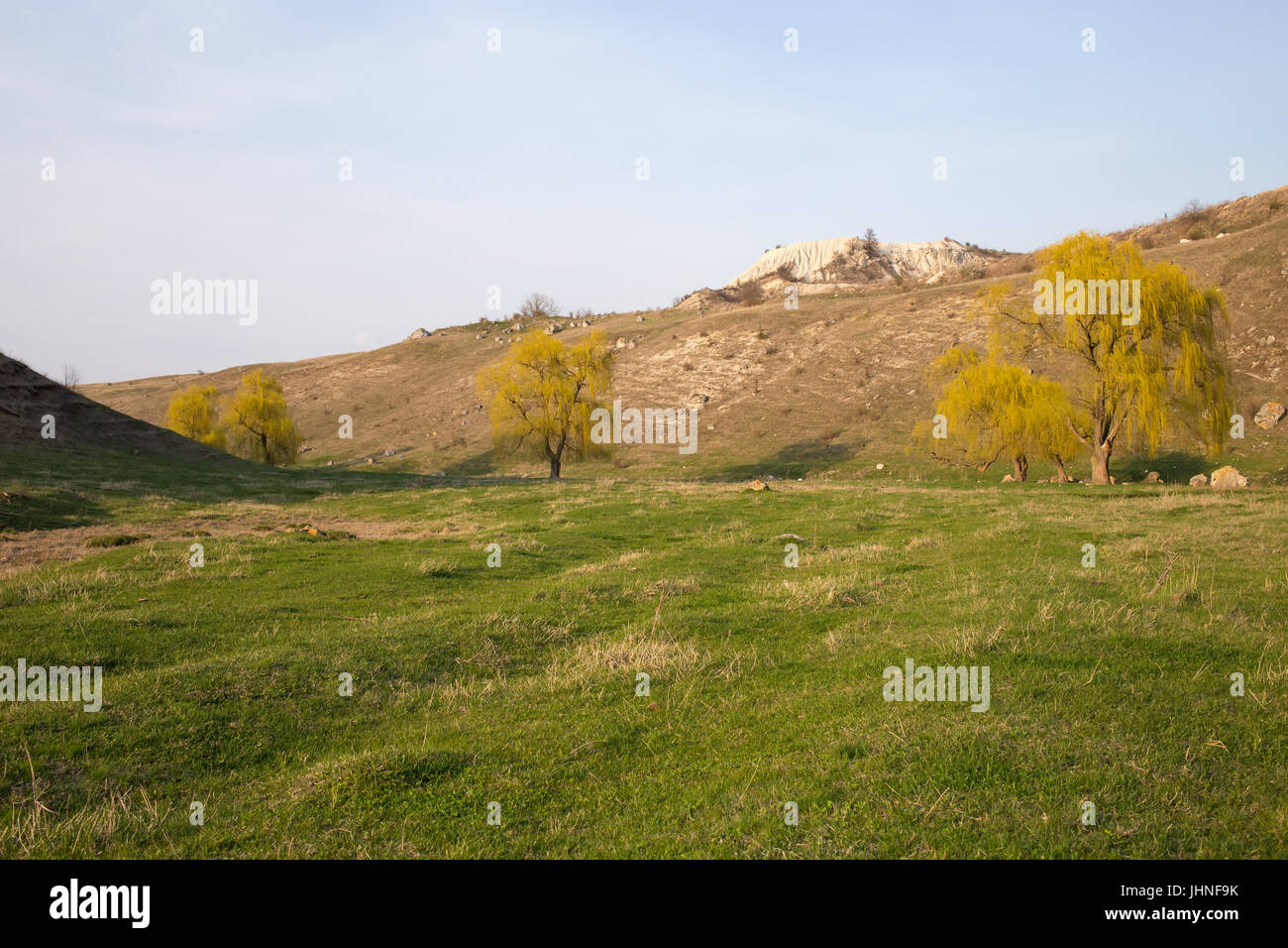 Landscape with beautiful view of hills Stock Photo - Alamy