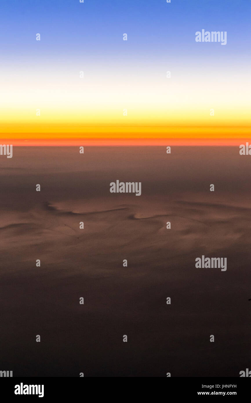 View from plane over sea hi-res stock photography and images - Alamy