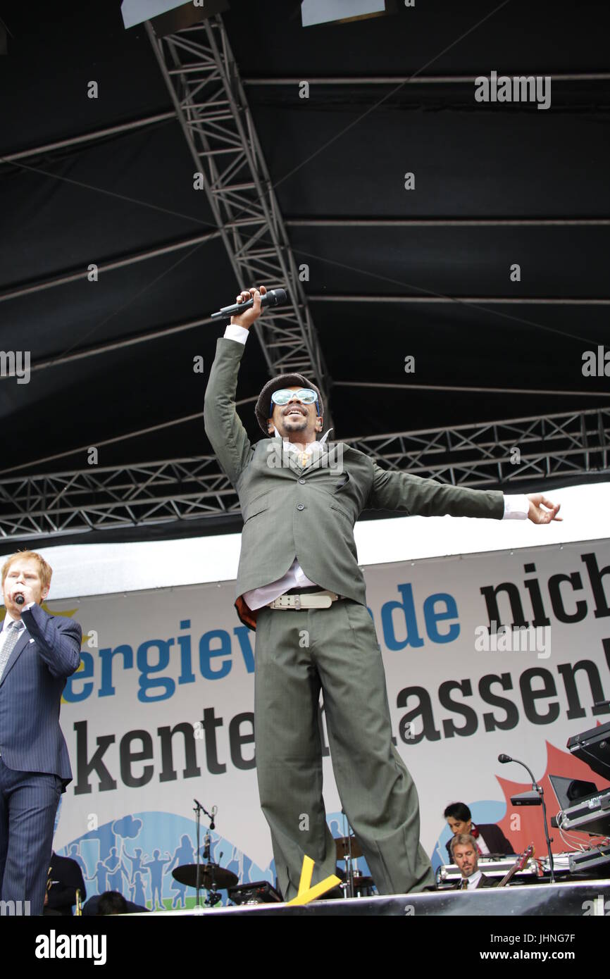 Band Seeed live on stage during Energeiwende rally Stock Photo - Alamy