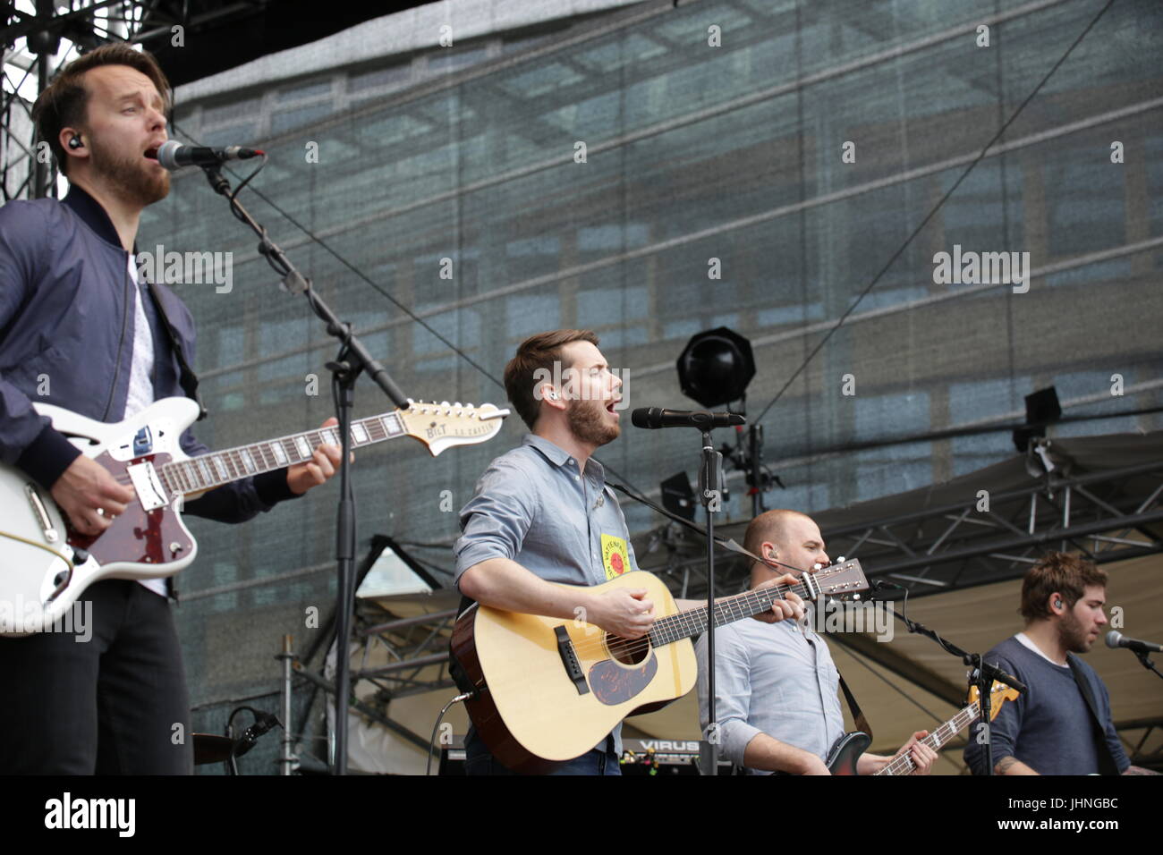 Berlin, Germany, 10th May, 2014: Band Revolverheld at Energiewende ...