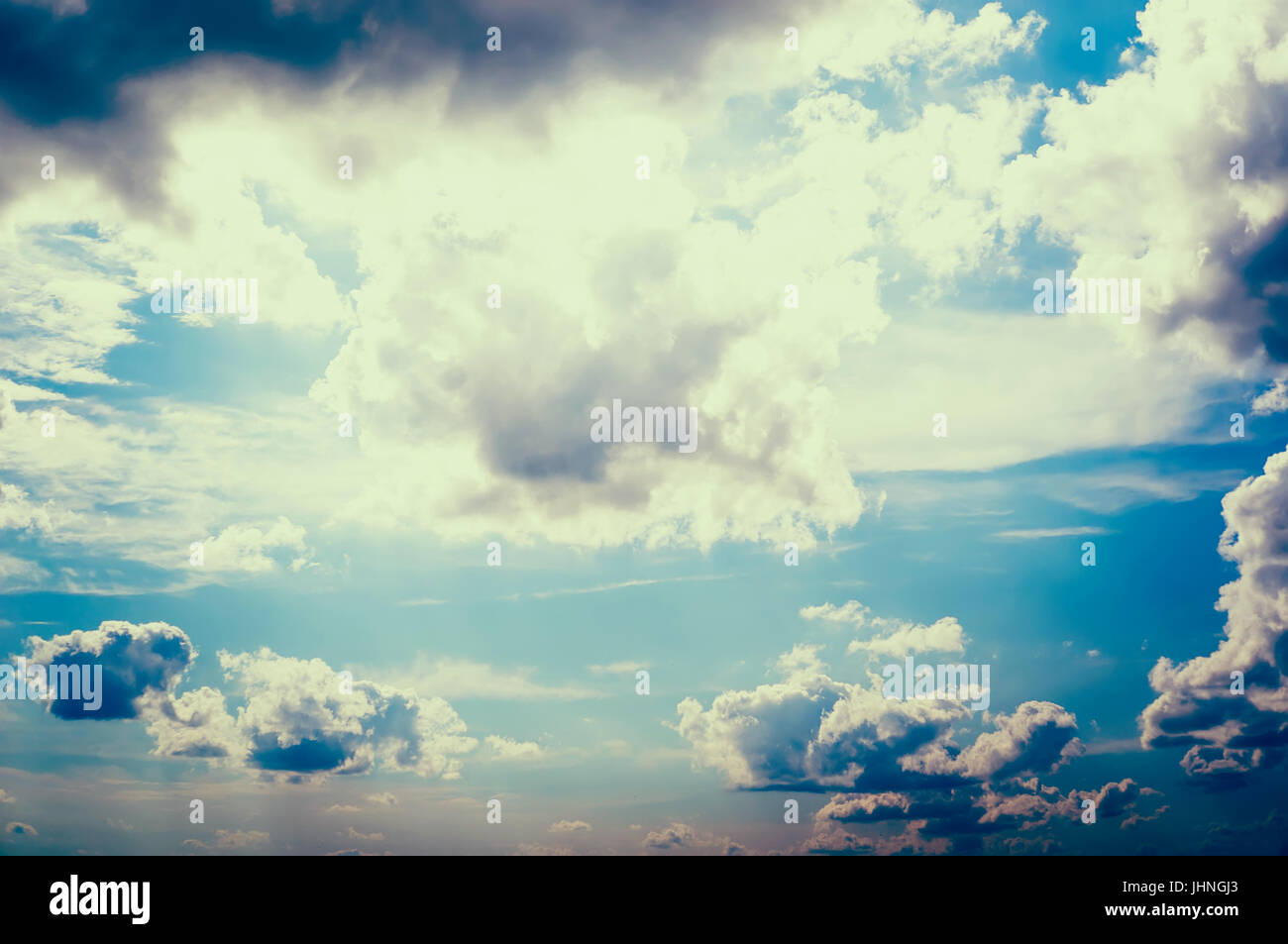 Grunge background of blue sky. retro toned photo Stock Photo - Alamy