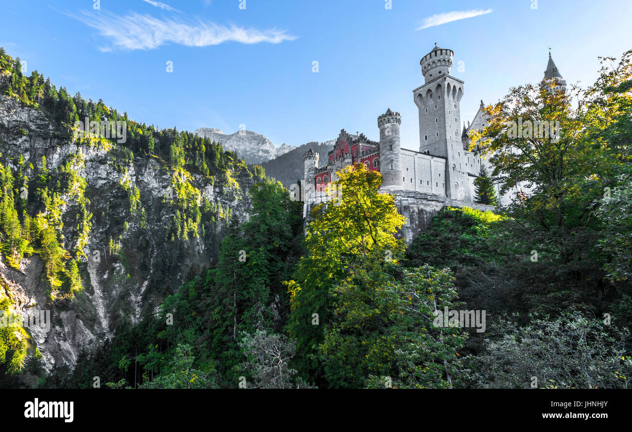 Another view at Neuschwanstein castle Stock Photo - Alamy