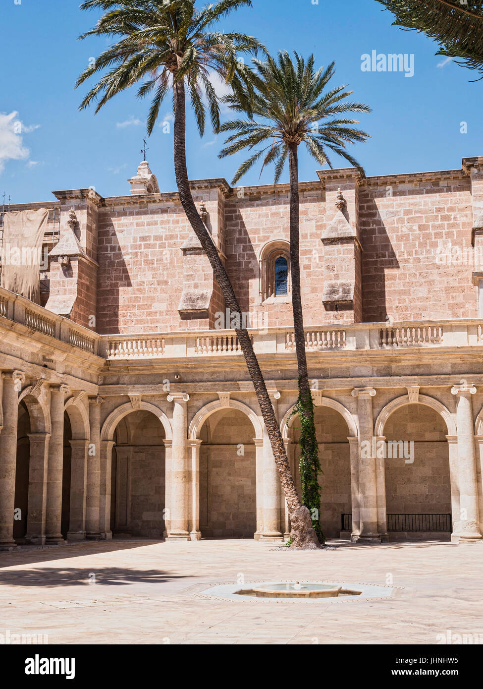 Inner Courtyard of the Cathedral of the Incarnation, the building has a ...