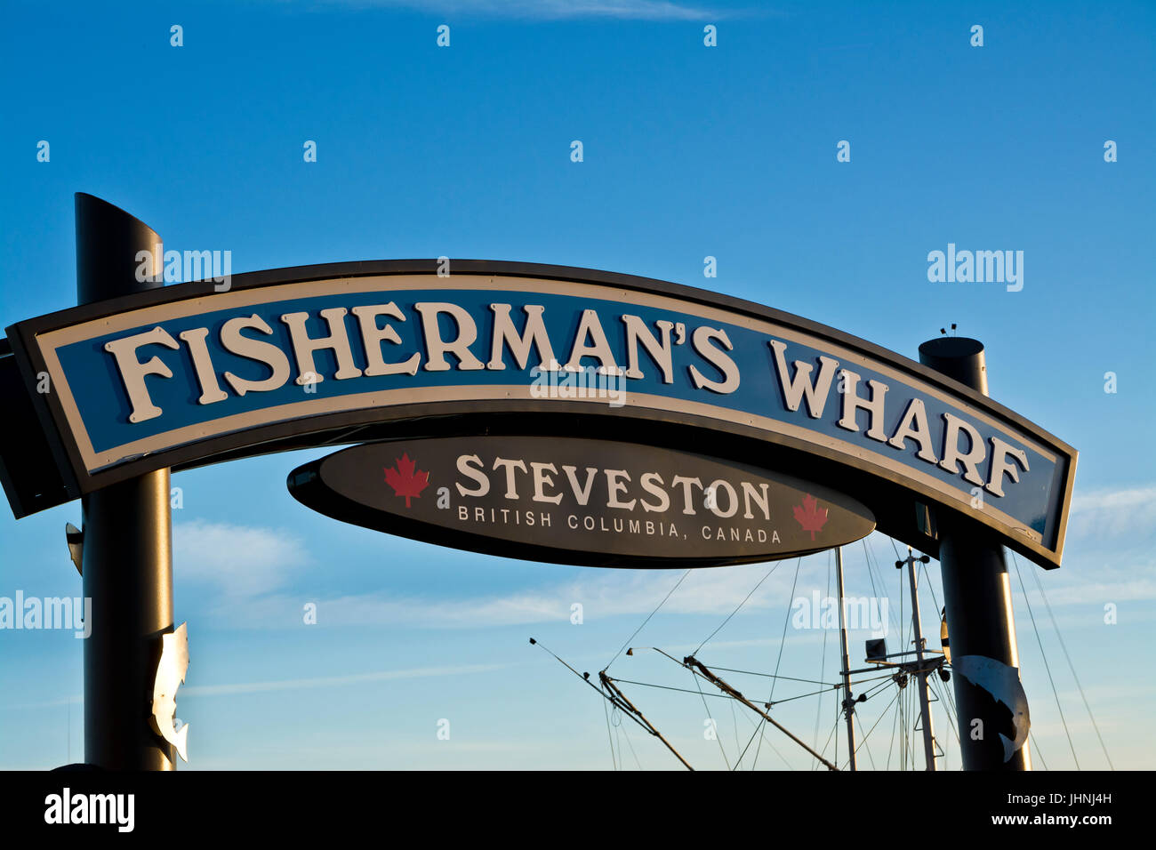 Vancouver fishermans wharf sign hi-res stock photography and images - Alamy