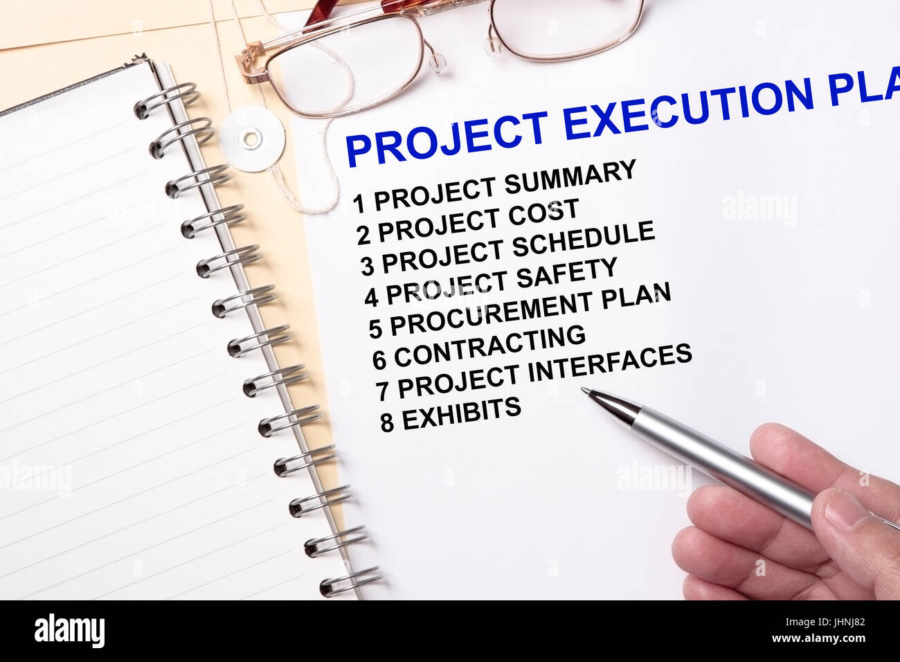 Project execution plan concept- many uses in the manufacturing industry ...