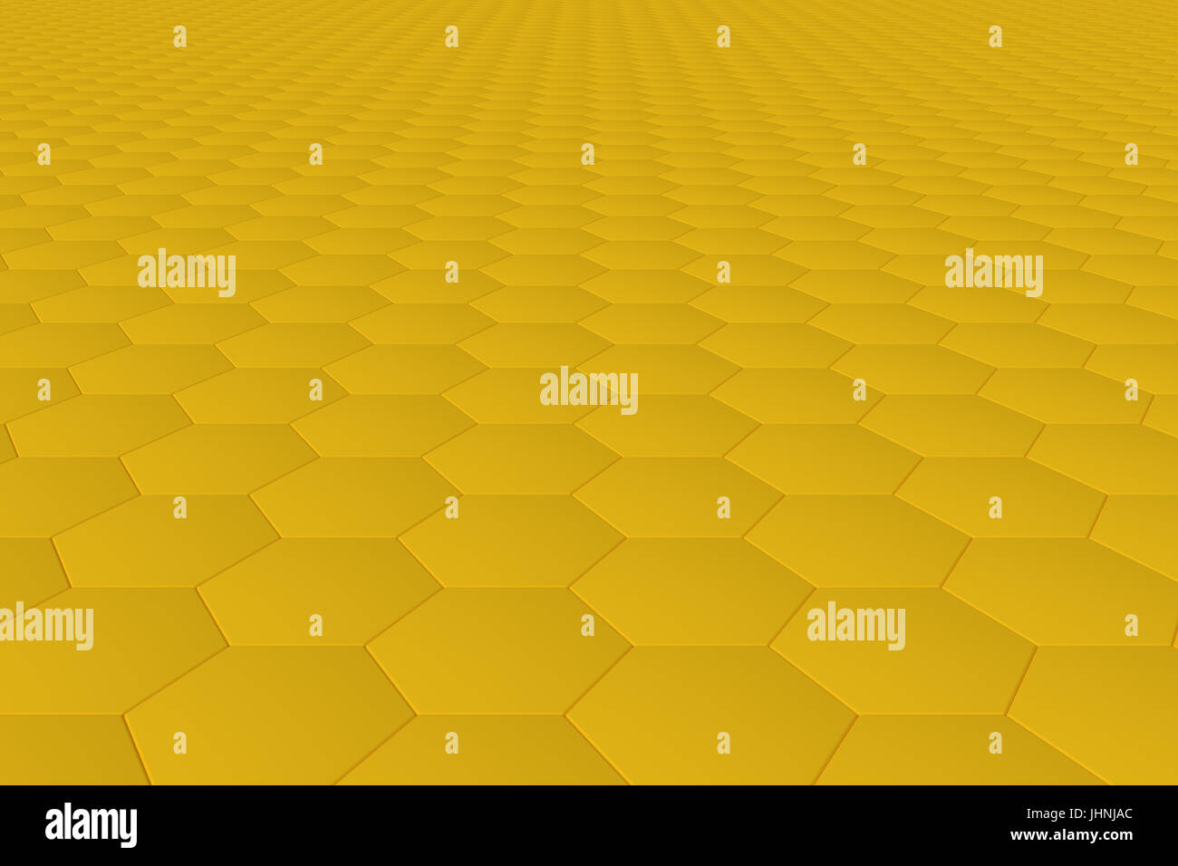 Yellow monochrome hexagon tiles abstract background Stock Photo - Alamy