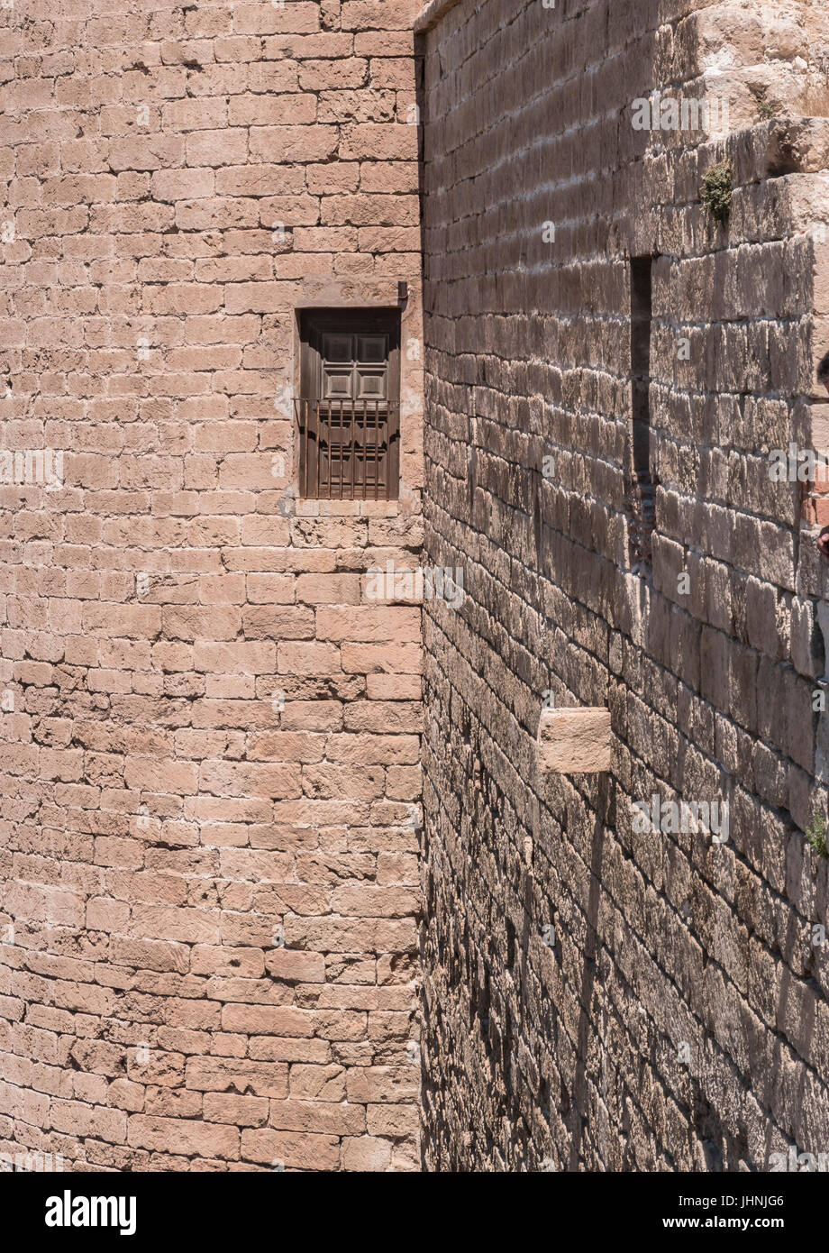Medieval moorish fortress Alcazaba in Almeria, Eastern tip is the ...