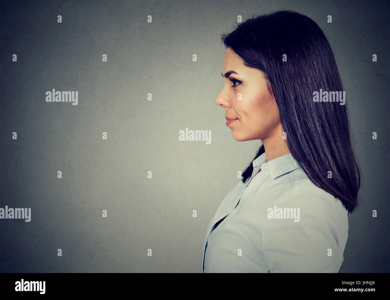 Side profile indian girl smiling hi-res stock photography and images ...