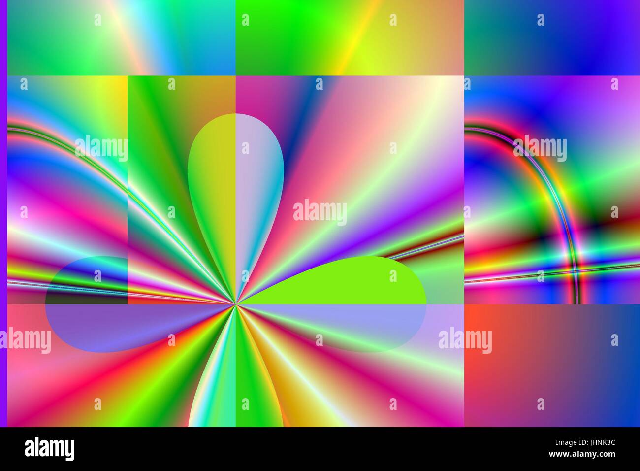 Fractal lines create a bold pattern of squares and ovals Stock Photo ...