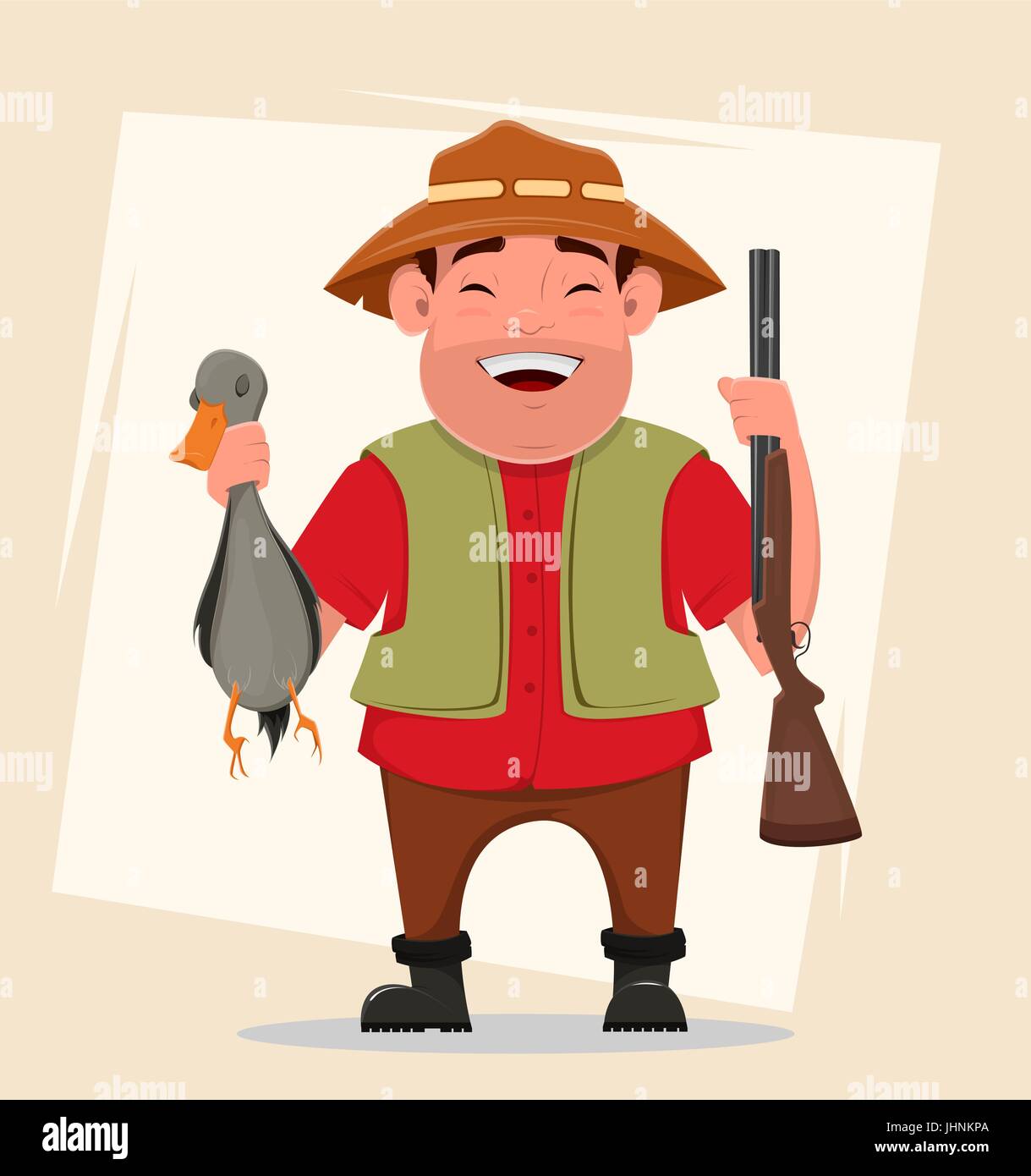 Man rifle gun illustration hi-res stock photography and images - Alamy