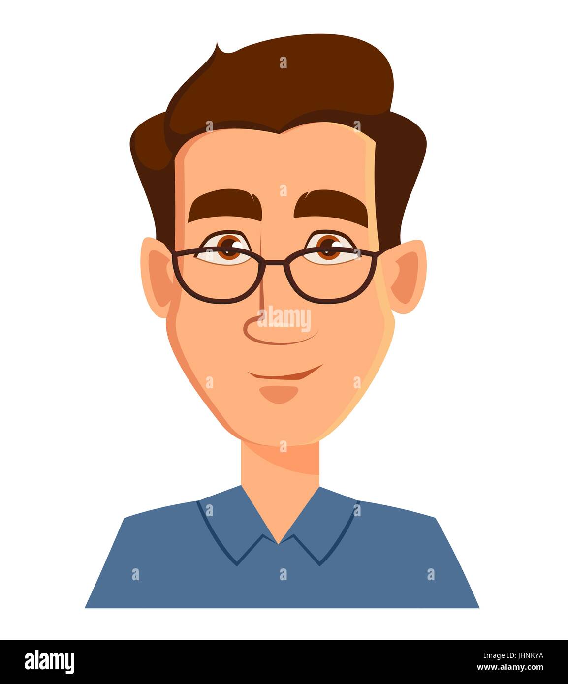 Face expression of a man - neutral, calm. Male emotions. Handsome ...