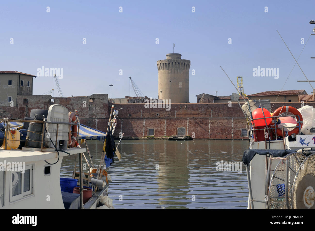 Livorno (Tuscany, Italy), the Old Fortress Stock Photo - Alamy
