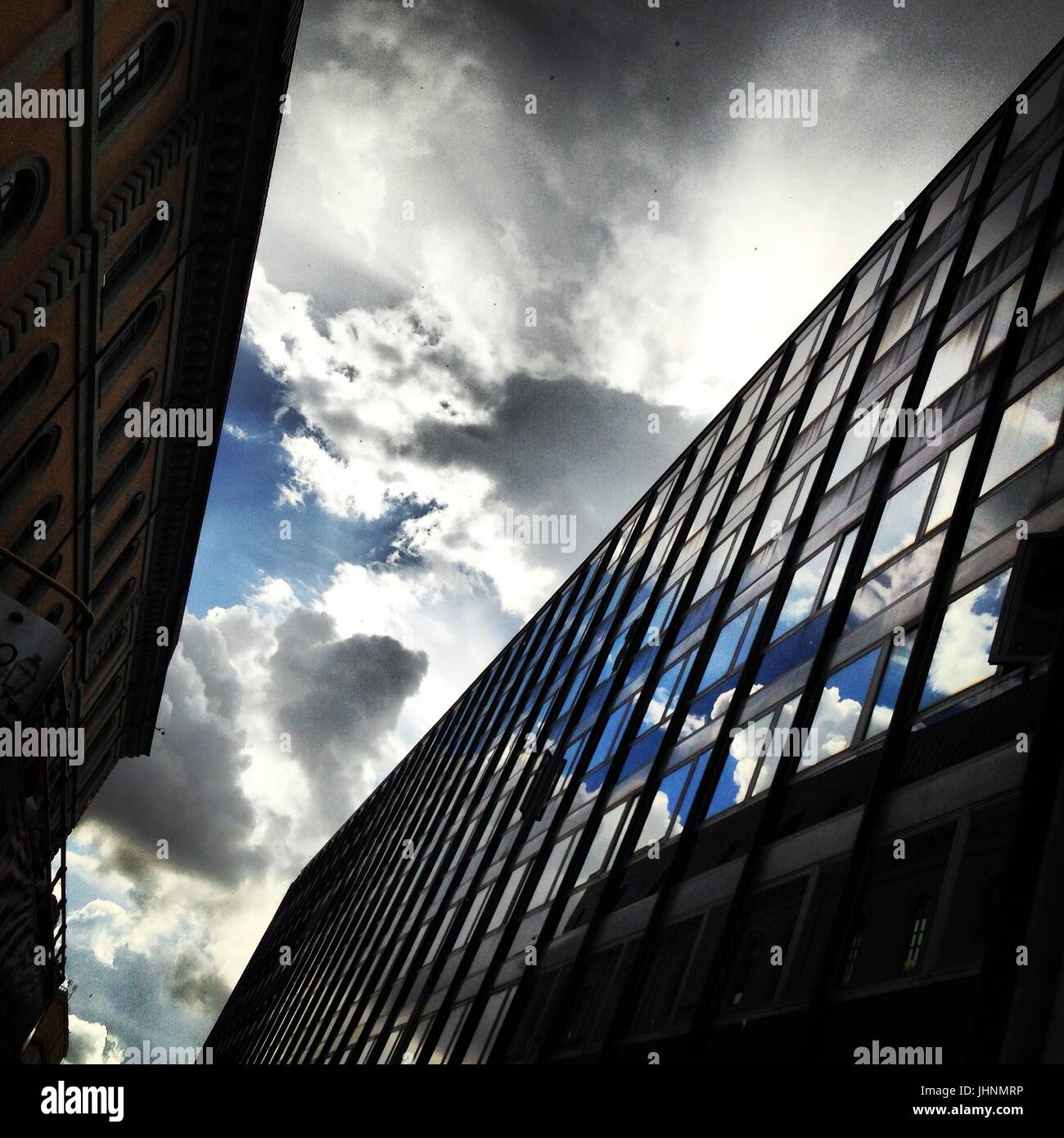 Clouds and buildings in EUR quarter, Rome, Italy Credit © Anna Retico ...