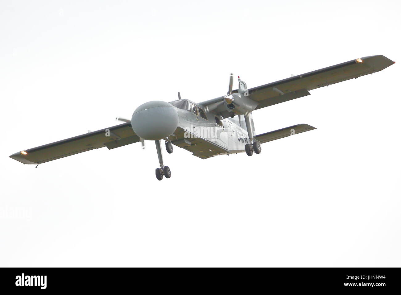 Britten-Norman BN-2T Islander-ASTOR G-DLRA arriving at RAF Fairford ...