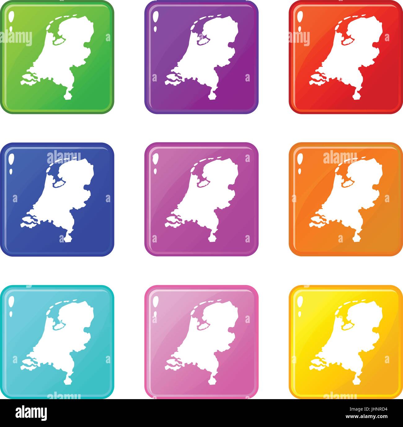 Rotterdam map holland boundary hi-res stock photography and images - Alamy