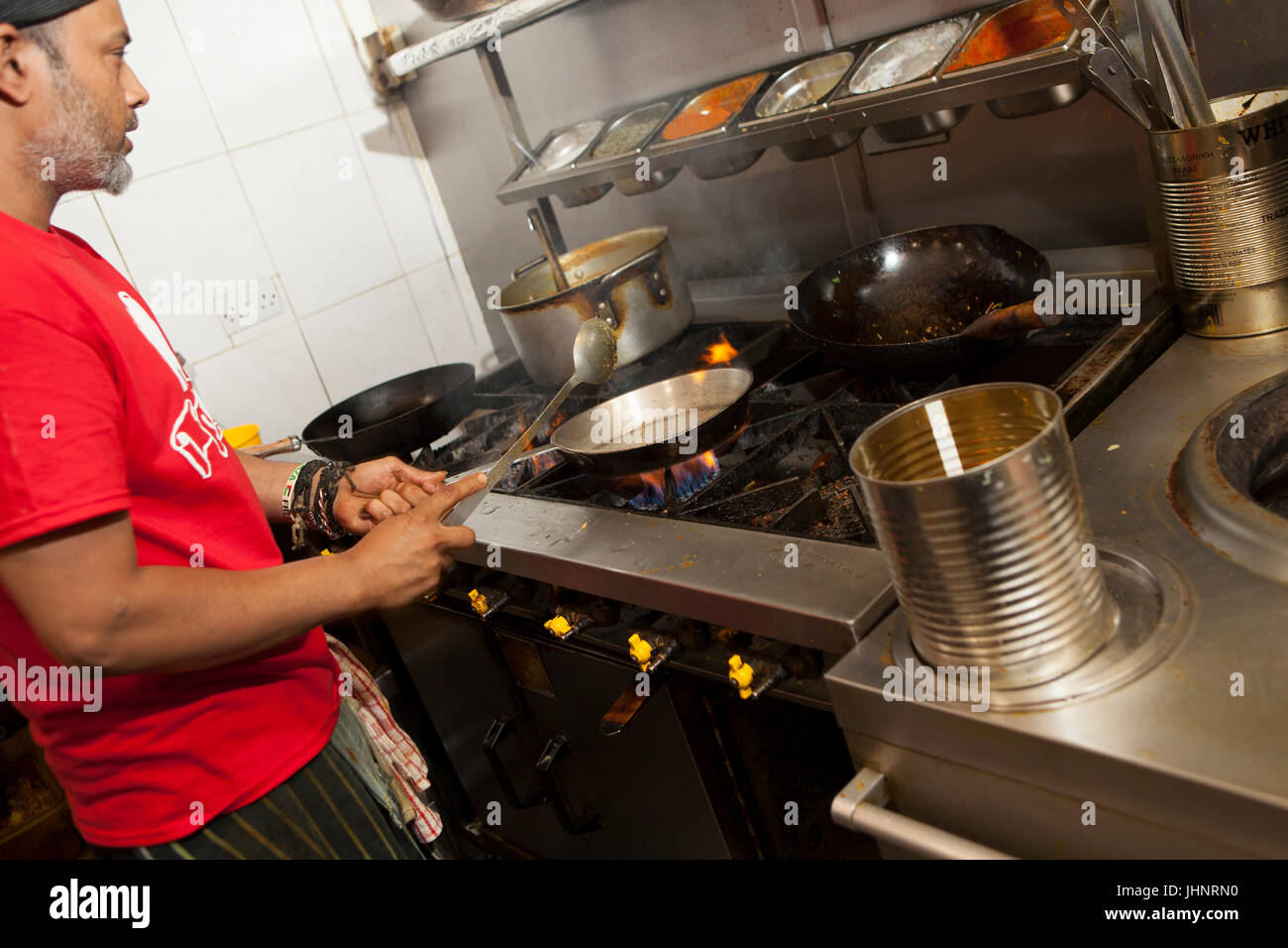 Staff prepare, cook and serve a range of English and Bengali meals at ...