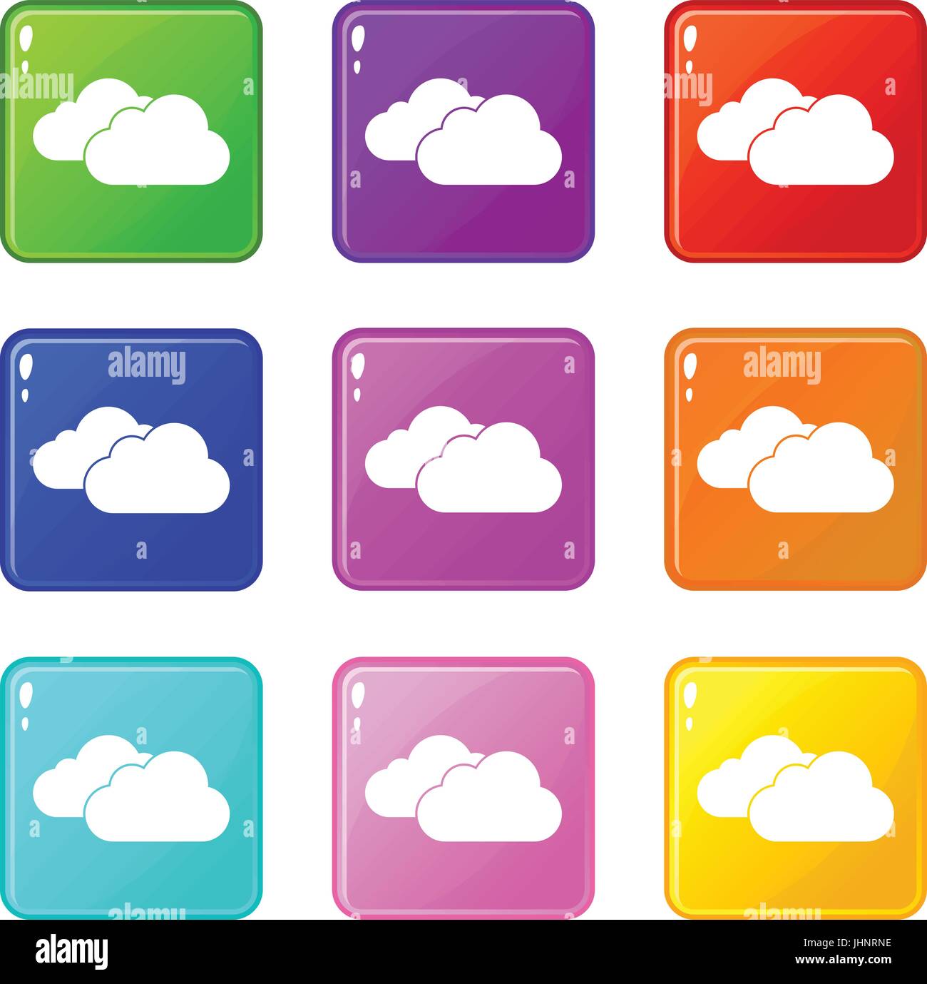 9 clouds Stock Vector Images - Alamy