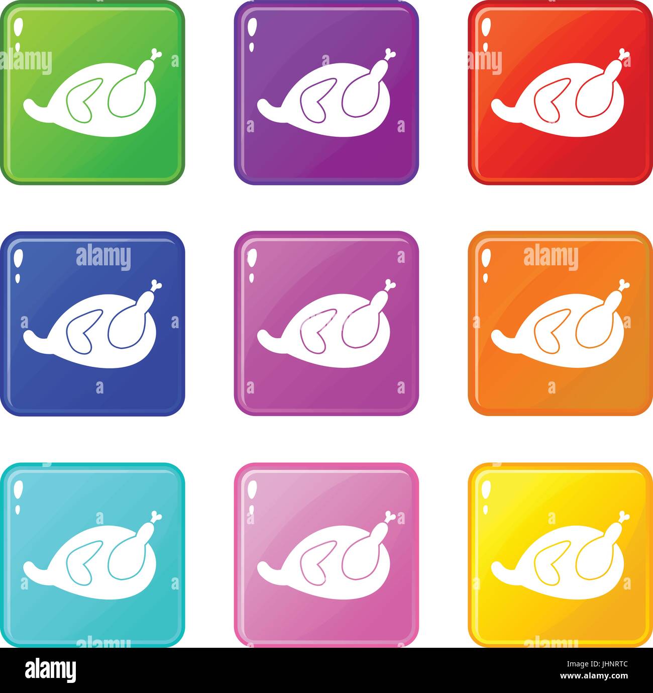 Gammon icons 9 set Stock Vector Image & Art - Alamy