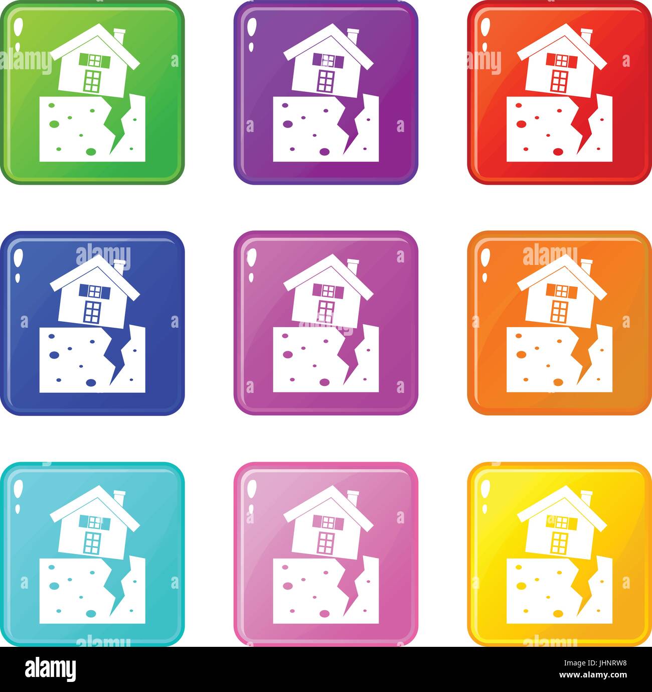 Collapsing house Stock Vector Images - Alamy